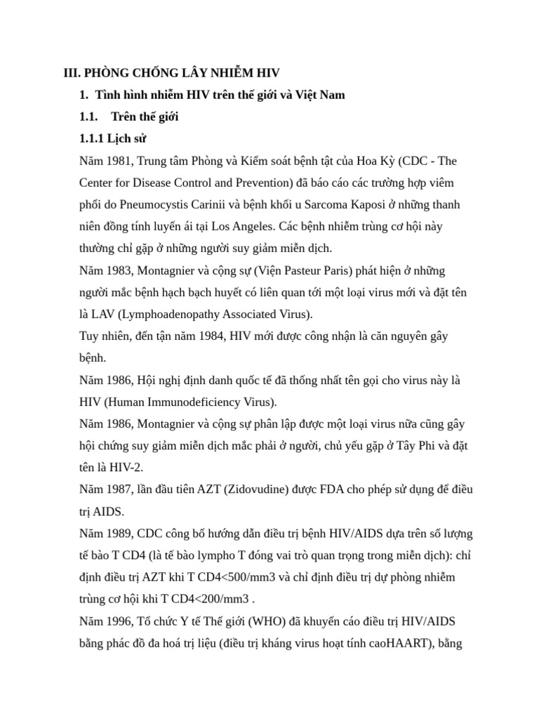 Phòng Chống Hiv | PDF