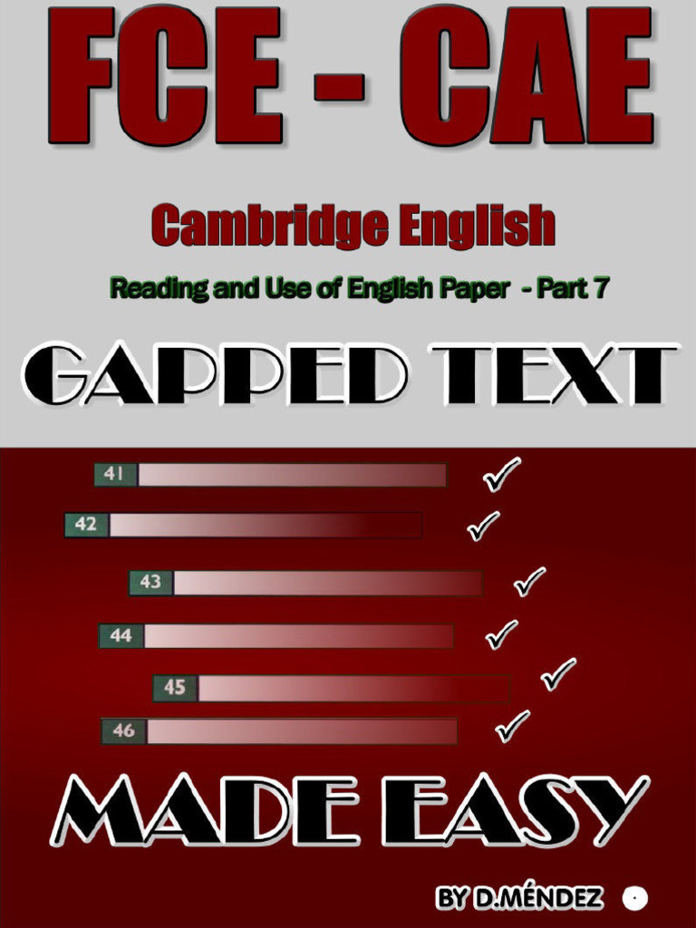 Fce Cae Gapped Text Made Easy PDF Compress | PDF
