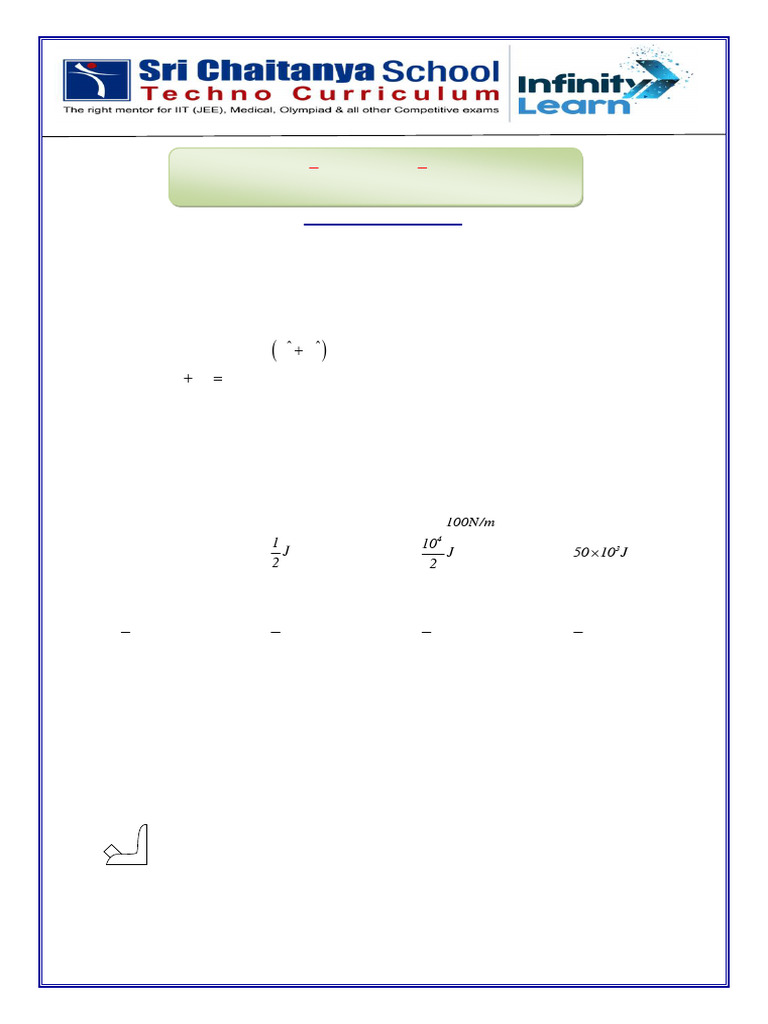Kat (Pat) - Ix Class - Ws - 2 (Work and Energy) | PDF | Force | Kinetic Energy