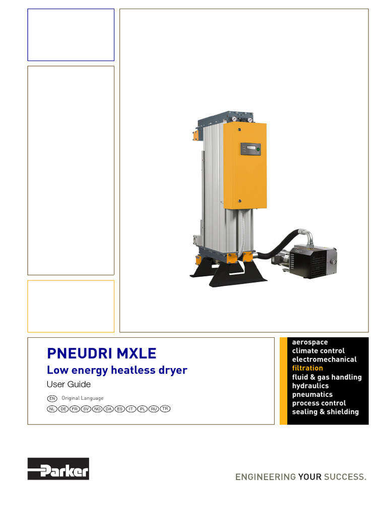 PNEUDRI MXLE User Guide: Heatless Dryer | PDF | Clothes Dryer | Vacuum