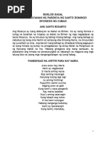 Ang Pagdarasal NG Santo Rosaryo | PDF