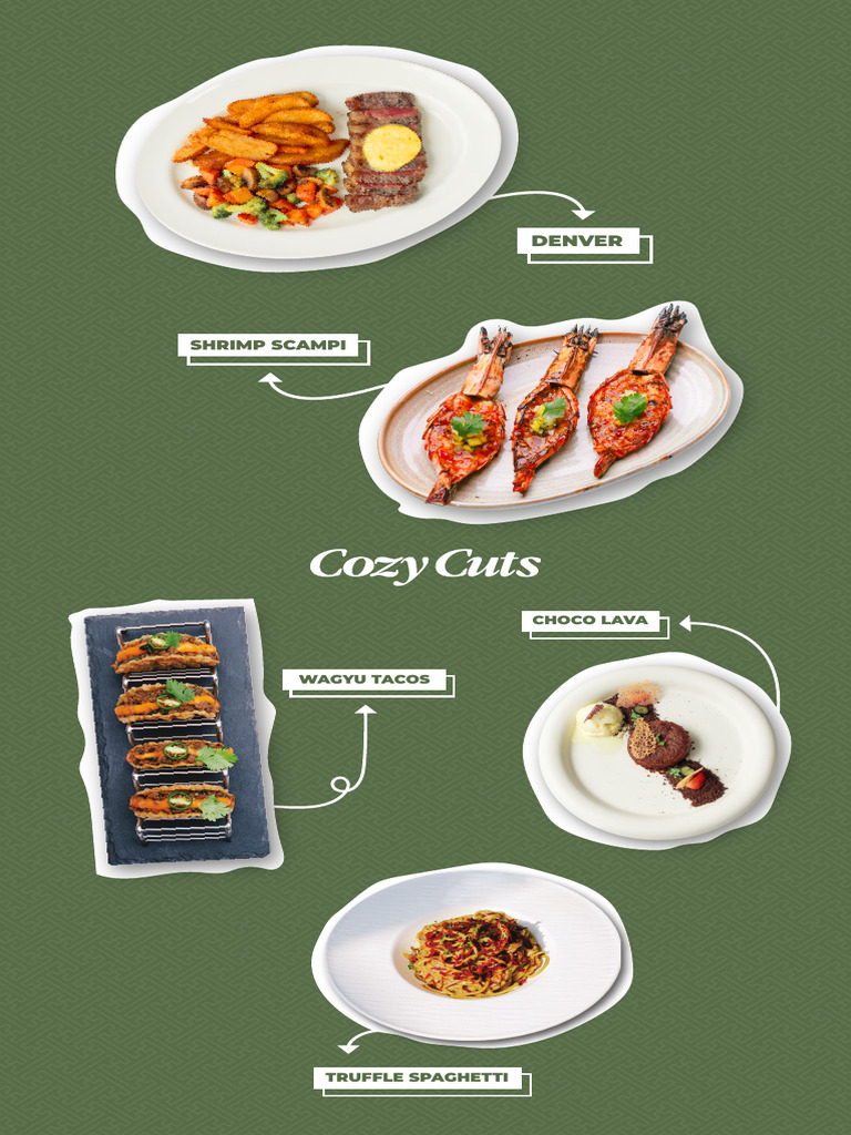 MENU COZY CUTS | PDF | Hamburgers | Sauce