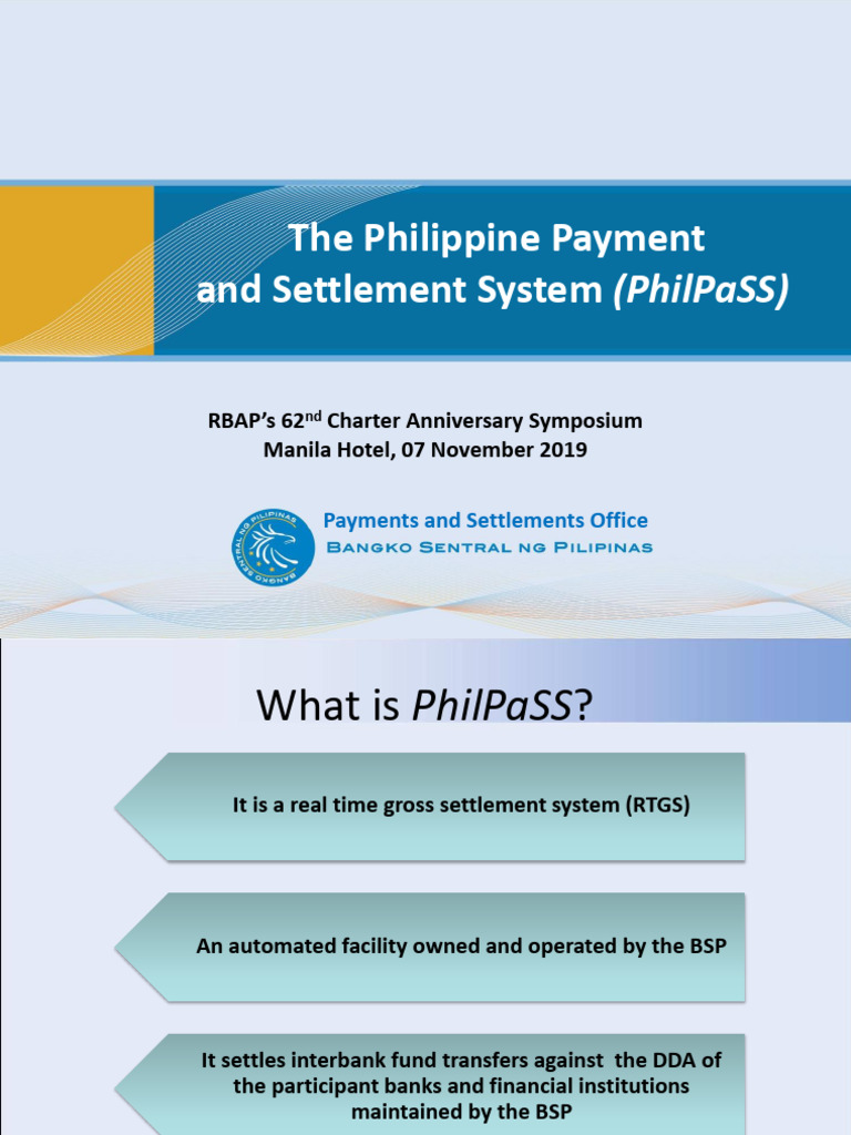 PhilPaSS: Real-Time Payment System | PDF | Payments | Automated ...