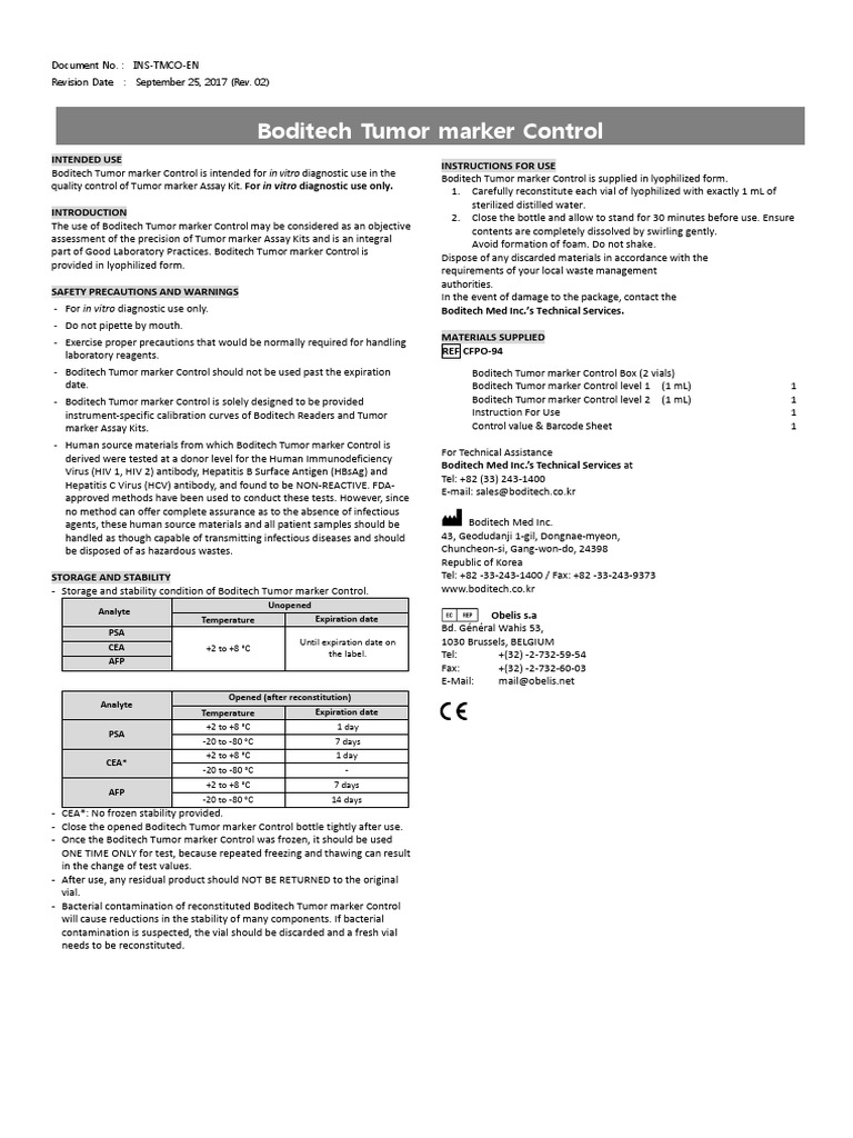 Tumor-marker-Control | PDF | Infection | Hepatitis