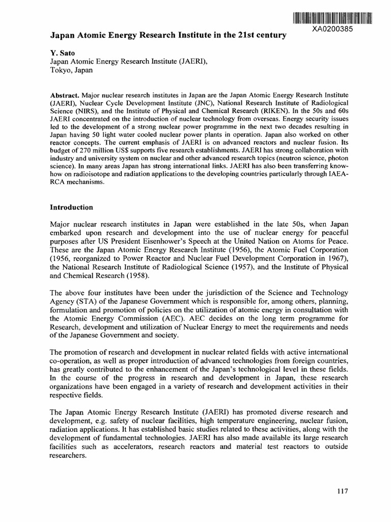 Nuclear Research in Japan | PDF | Nuclear Power | Nuclear Reactor