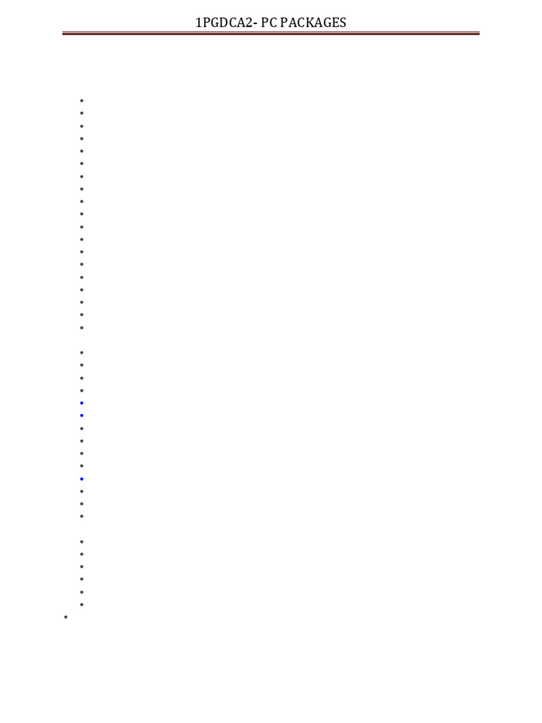 1pgdca2 Unit IV PC Packages | PDF