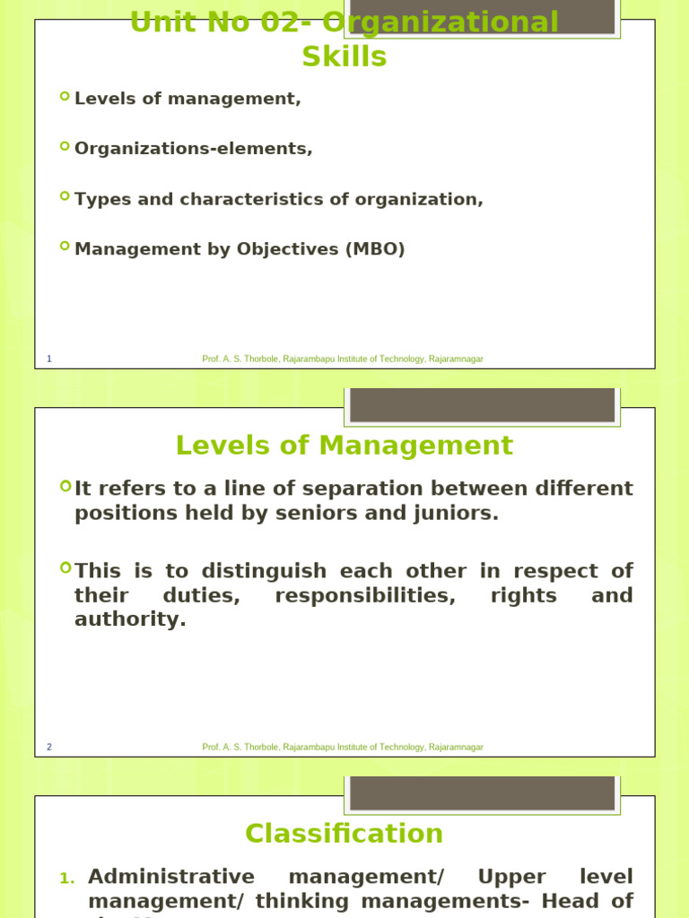 Levels of Management | PDF | Business | Business Economics