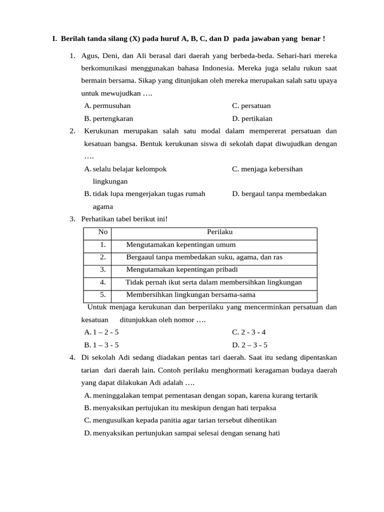 Contoh Soal Tema 2 | PDF