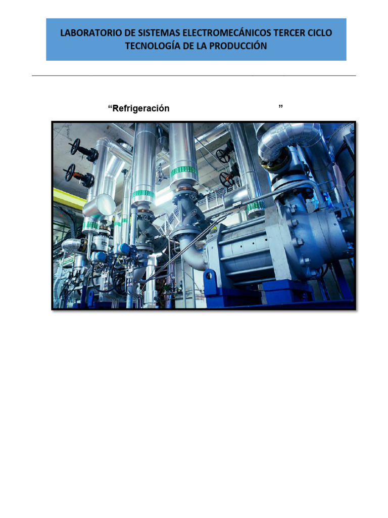 ENTREGABLE - Laboratorio 02 | PDF | Refrigeración | Refrigerante