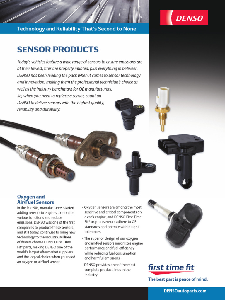 DENSO Sensor Products - 0122 | PDF | Propulsion | Engine Technology