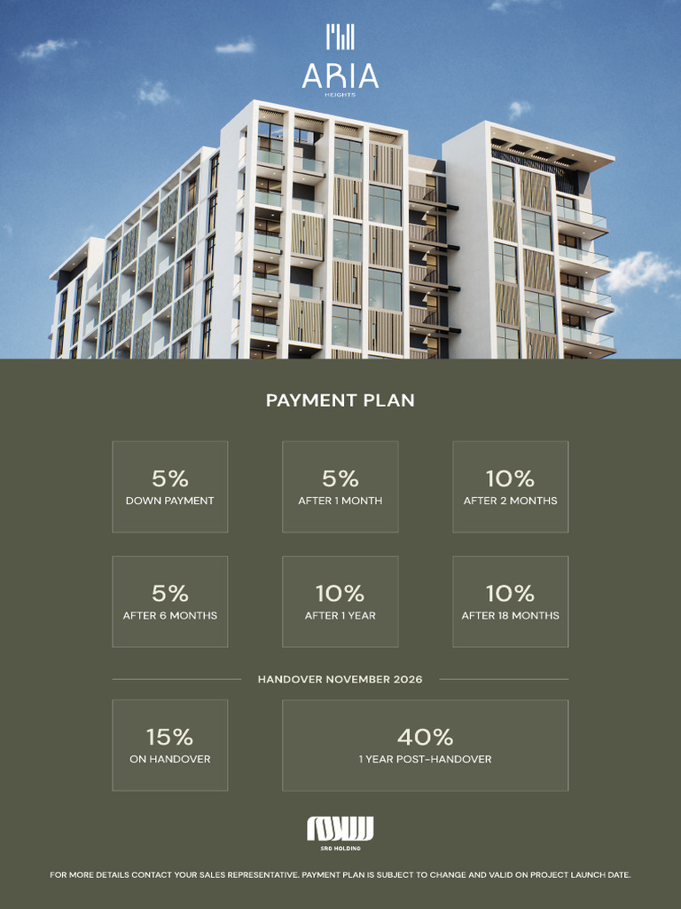 Payment Plan - Aria Heights | PDF