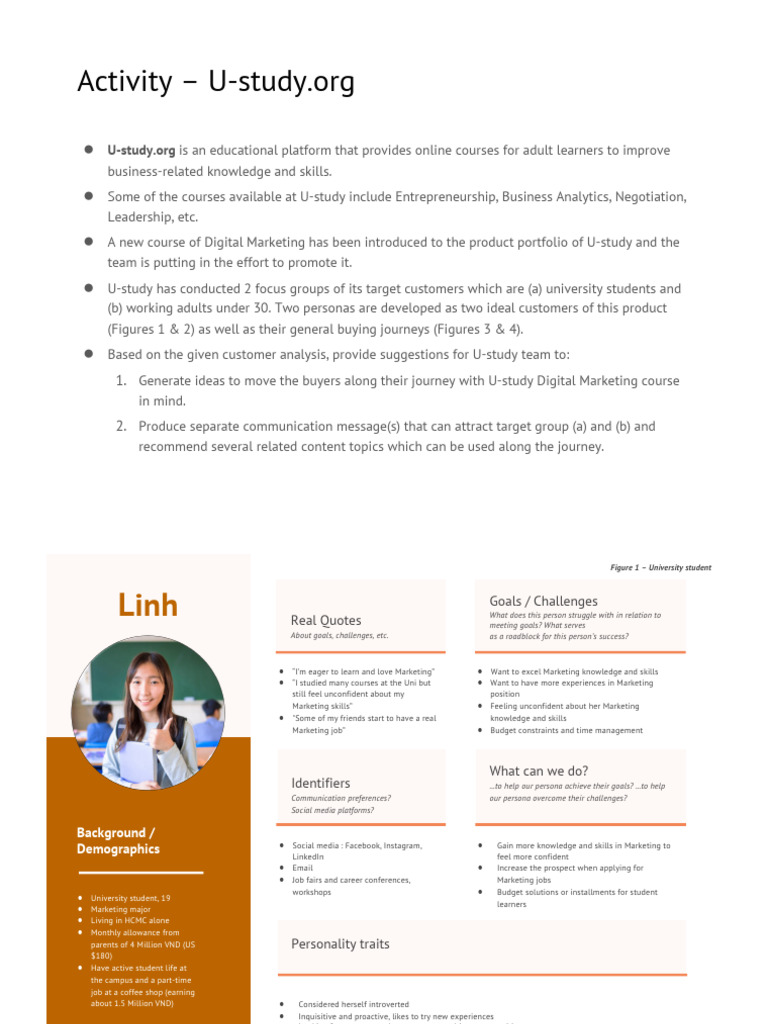 Activity - Customer Persona Journey | PDF | Social Media Marketing | Marketing