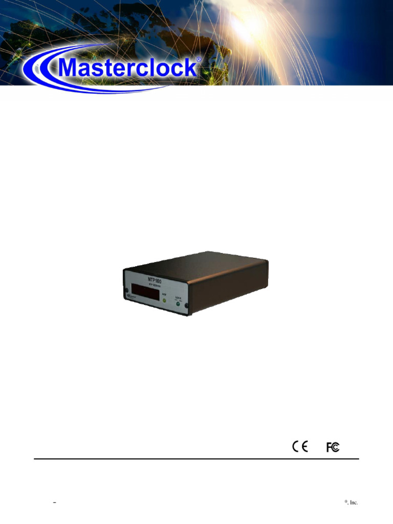 NTP100 Network Time Protocol Server Manual | PDF | Ip Address ...