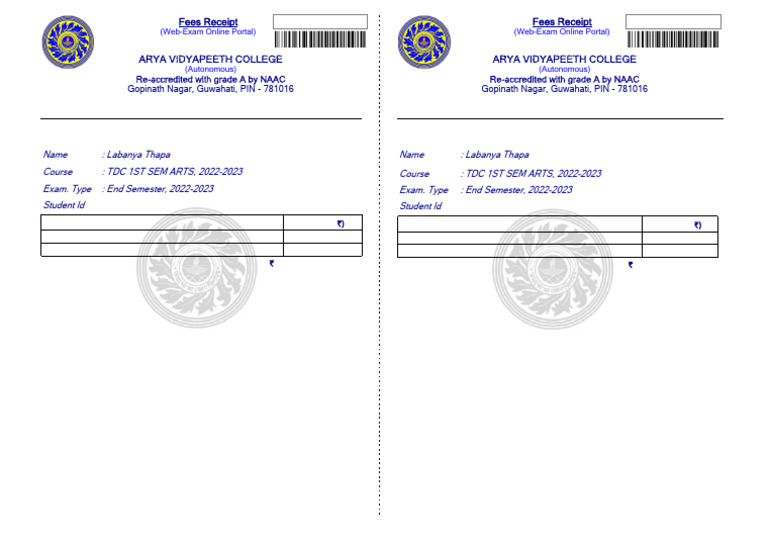 Receipt_EXAM_10694 (3) | PDF