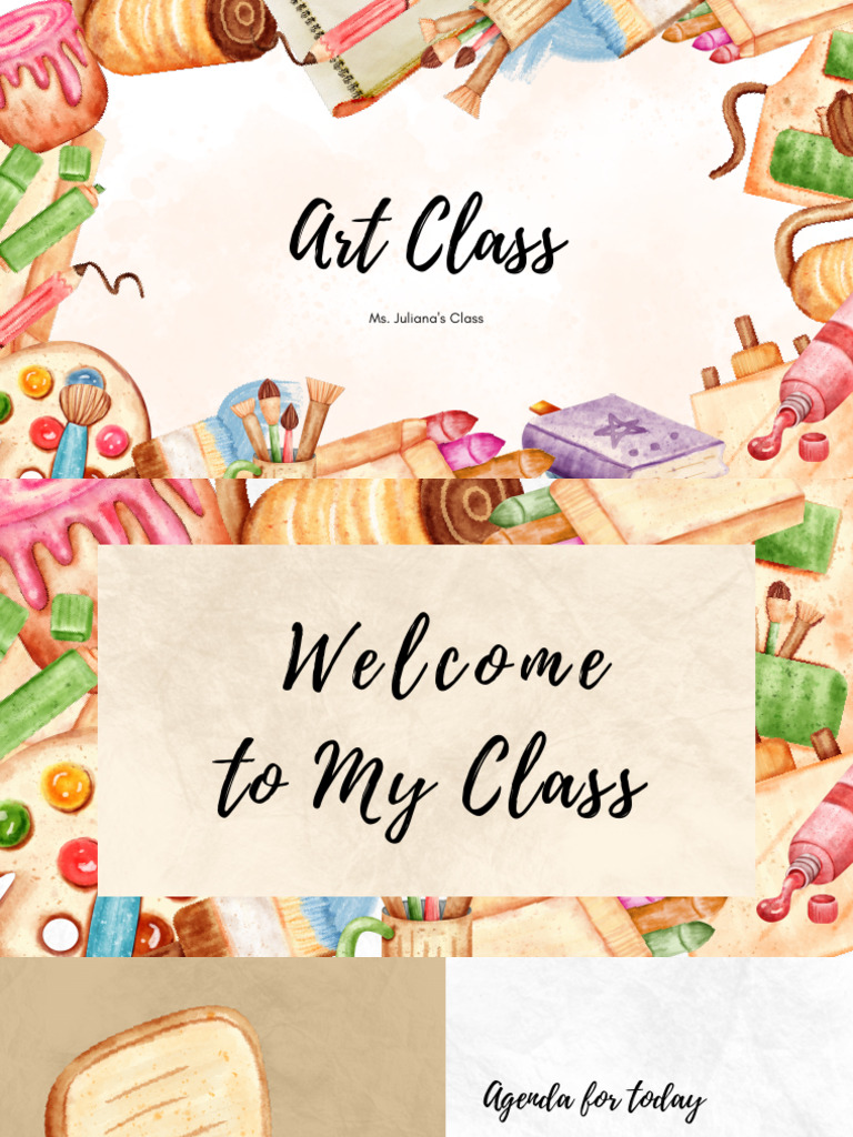 Colorful Watercolor Art Class Education Presentation - 20241203 ...