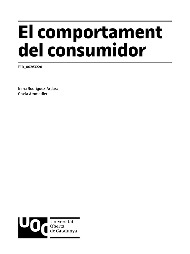 El Comportament Del Consumidor | PDF
