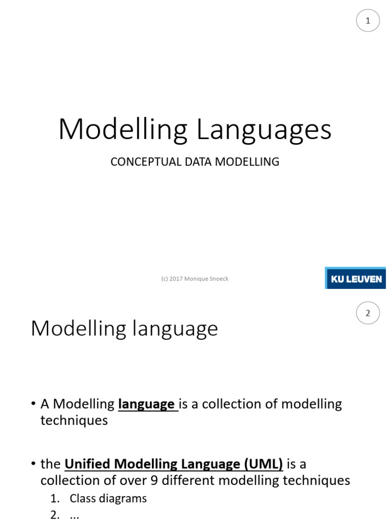 UMLx_1C_Modelling_Languages | PDF | Unified Modeling Language | Computing