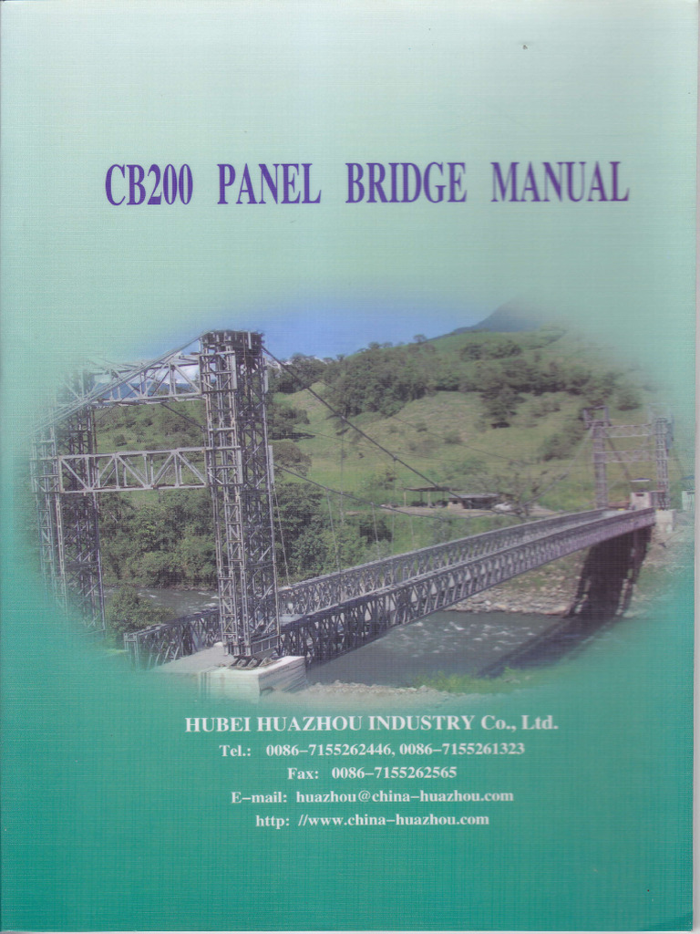 CB 200 Pannel Bridge Manual (From RG) | PDF | Truss | Bending
