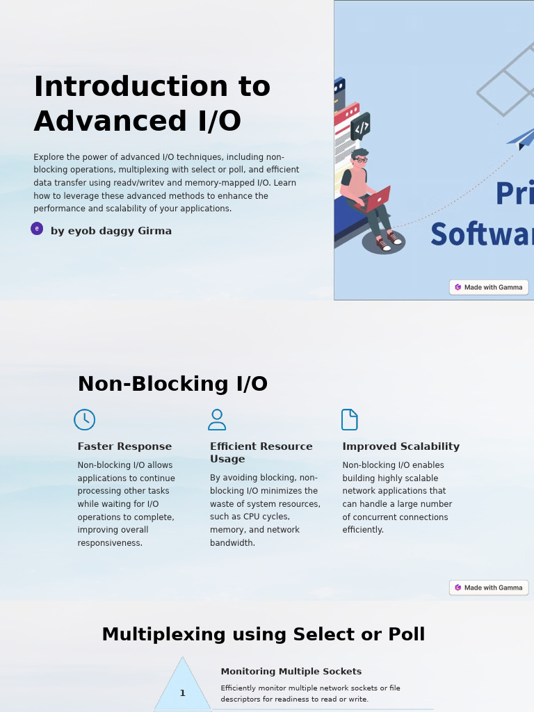 Introduction-to-Advanced-IO | PDF | Input/Output | Thread (Computing)