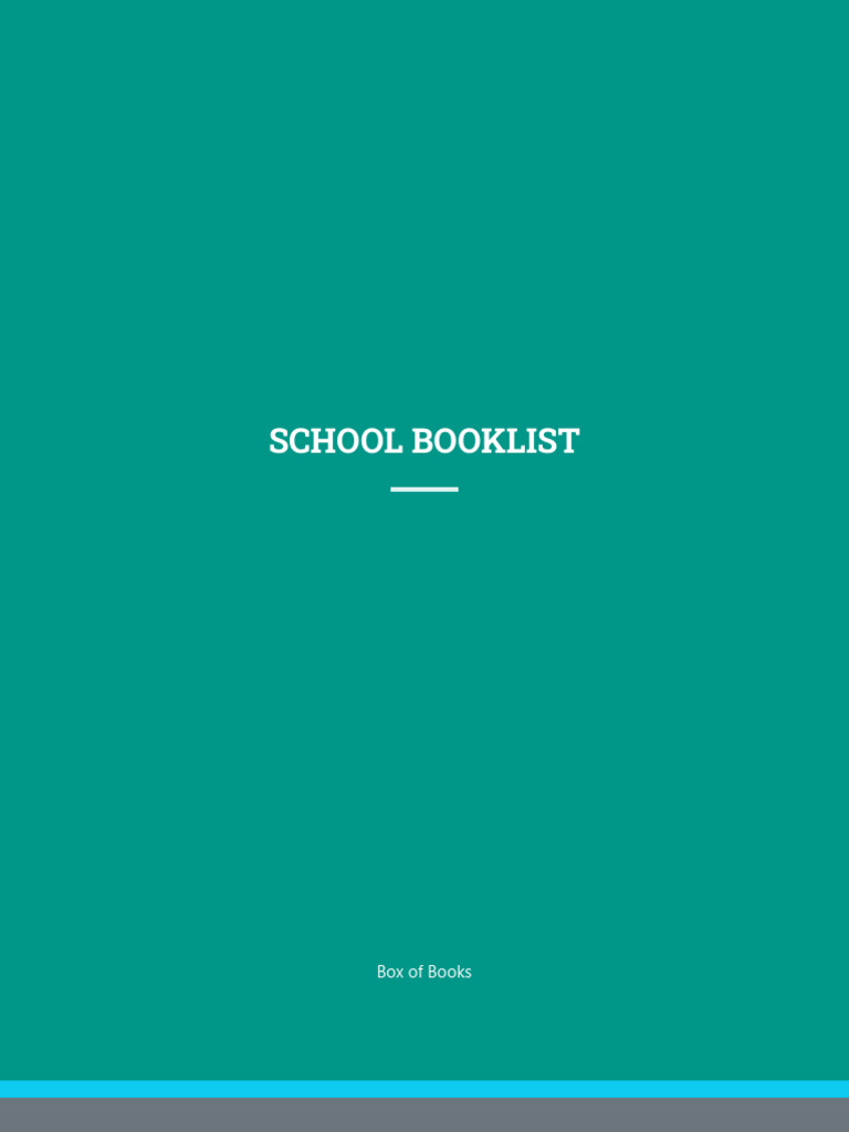 SJCC Year 8 Booklist 2024 | PDF
