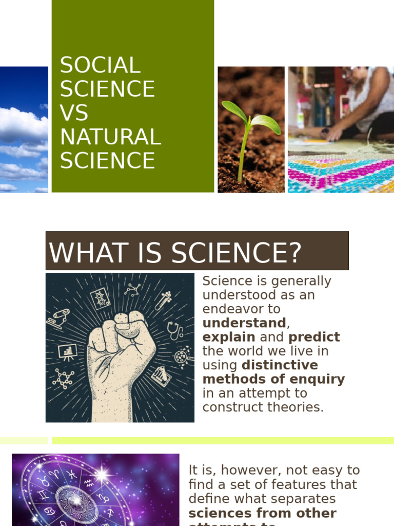 L1 Social Science Vs Natural Science | PDF | Science | Falsifiability