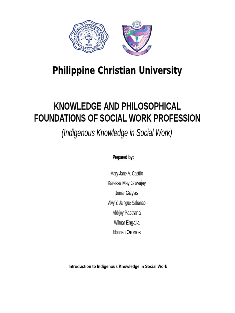 Group 4 Indigenous Knowledge in Social Work 3 | PDF | Sustainability ...