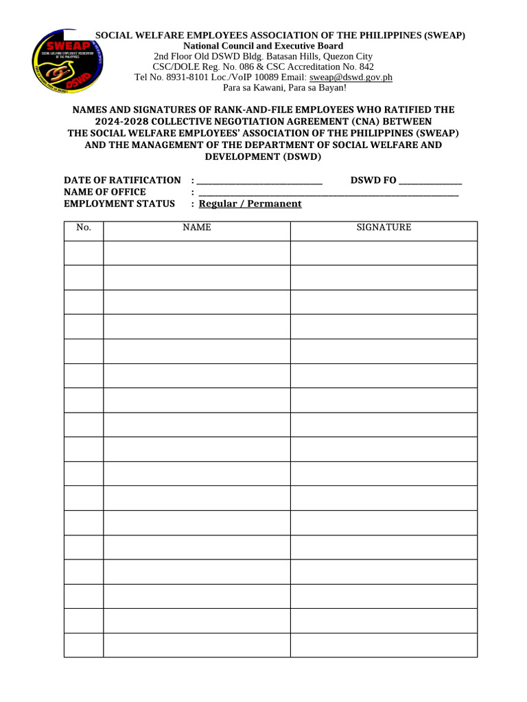 2 Ratification Sheet Annex B | PDF | Poverty | Poverty & Homelessness