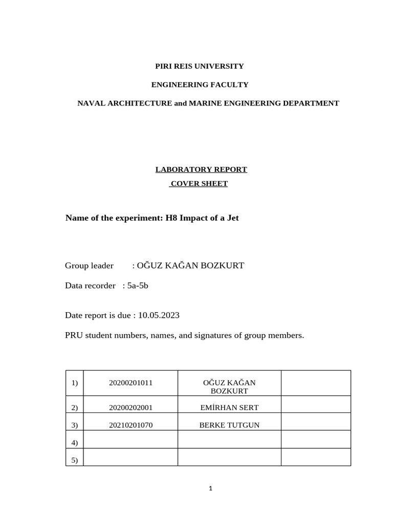 Impact Jet | PDF | Momentum | Experiment
