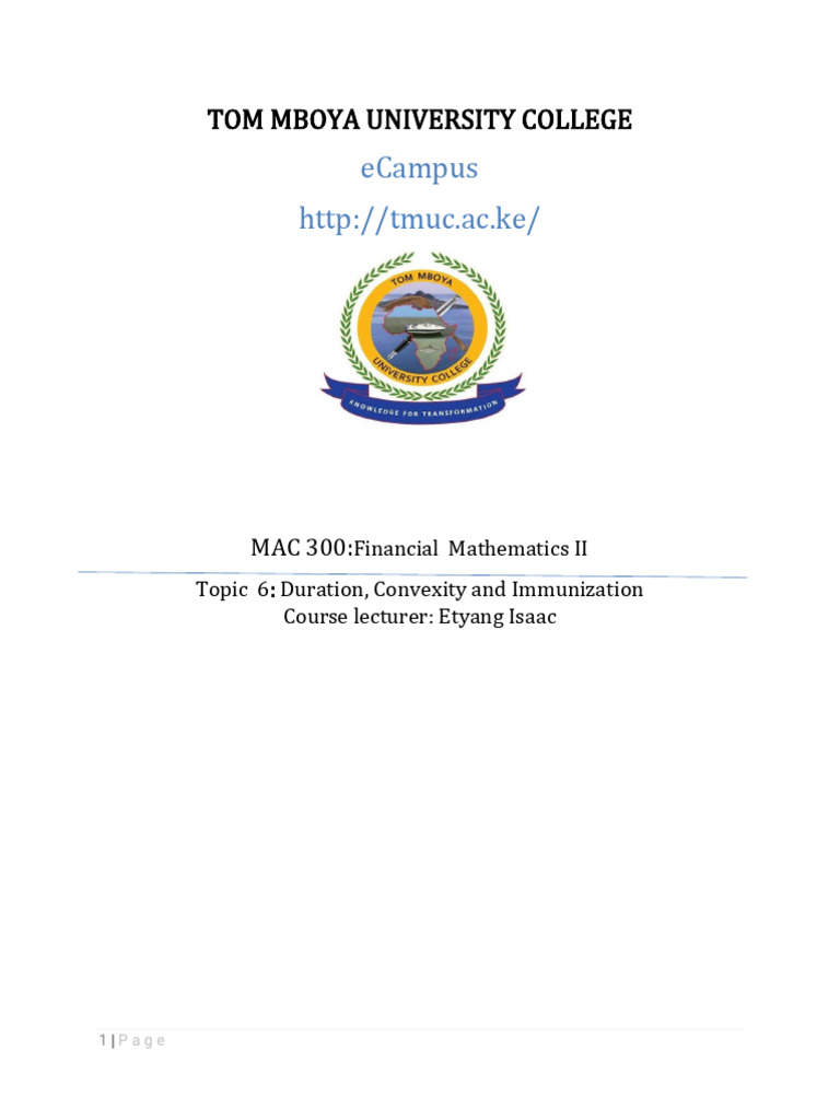MAC 300 Topic 6 Notes | PDF