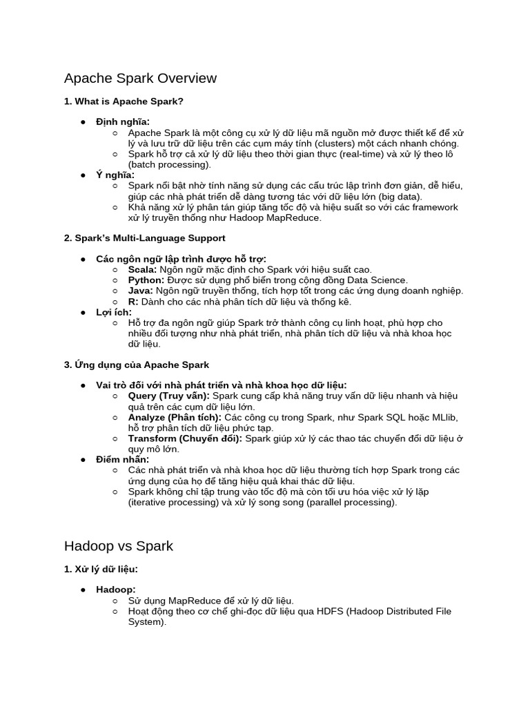 Spark Docs | PDF