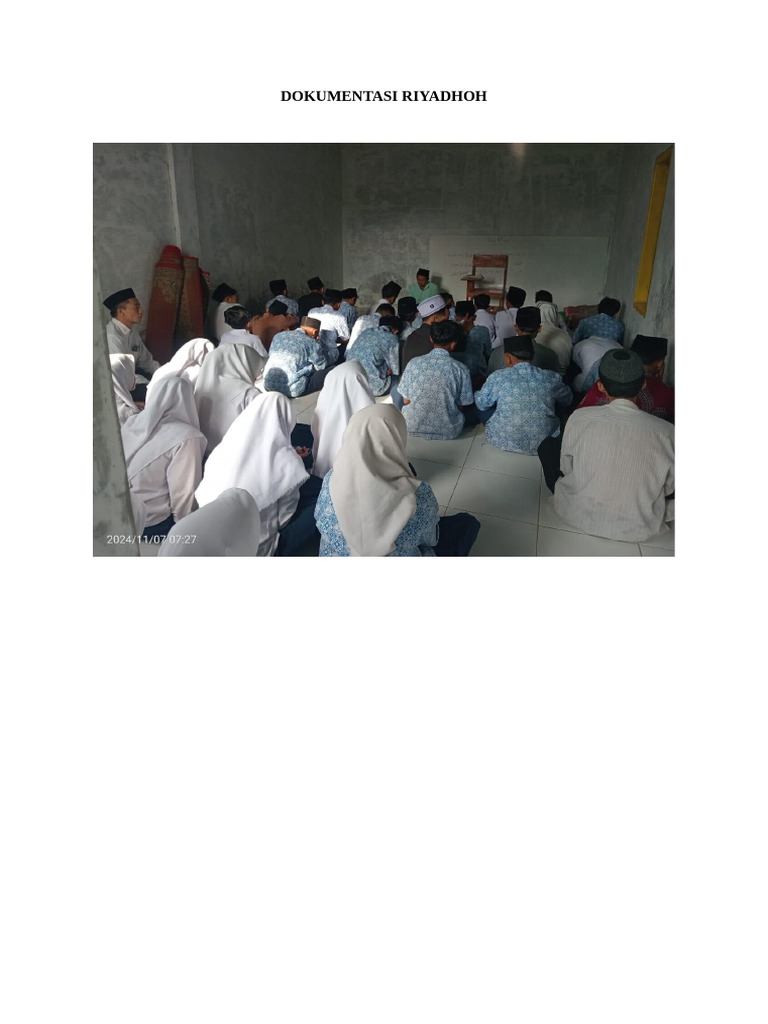 Dokumentasi Riyadhoh | PDF