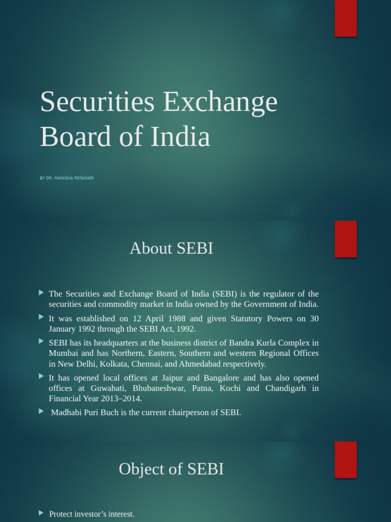 SEBI - Structure and Organisation | PDF | Government | Justice