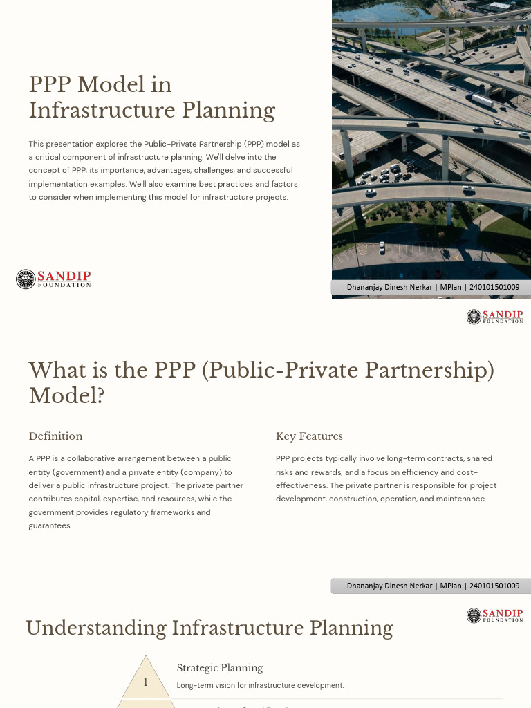 PPP Model in Infrastructure Planning | PDF | Public–Private Partnership ...
