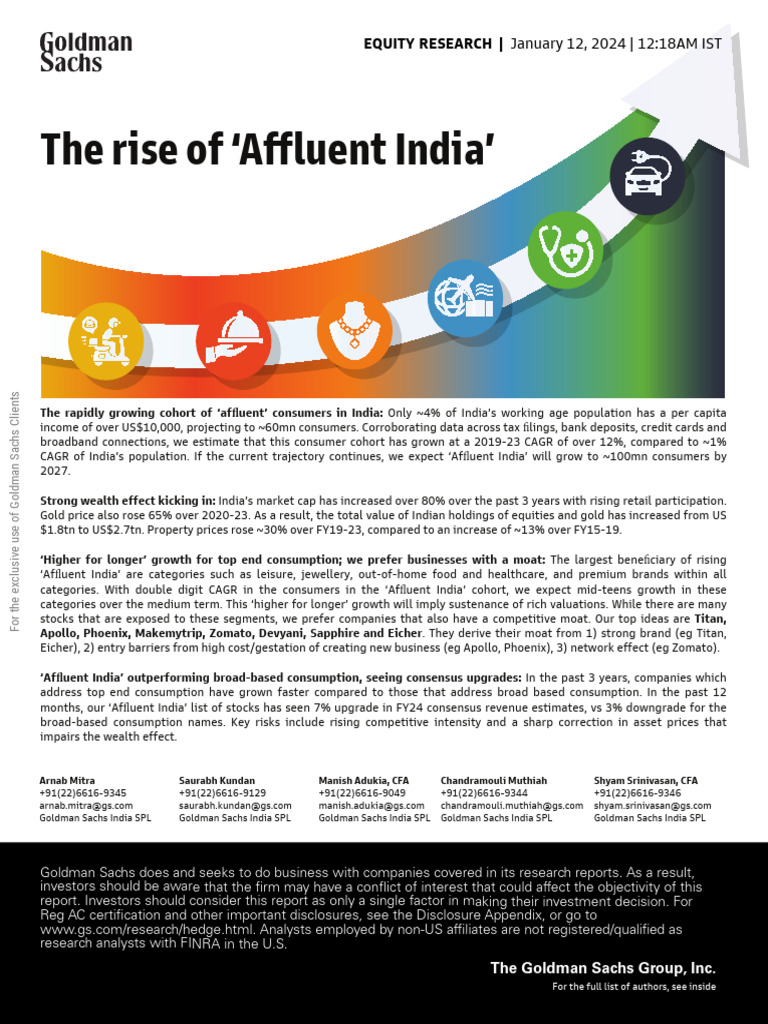 Growth of Affluent Consumers in India | PDF | Wealth | Investing