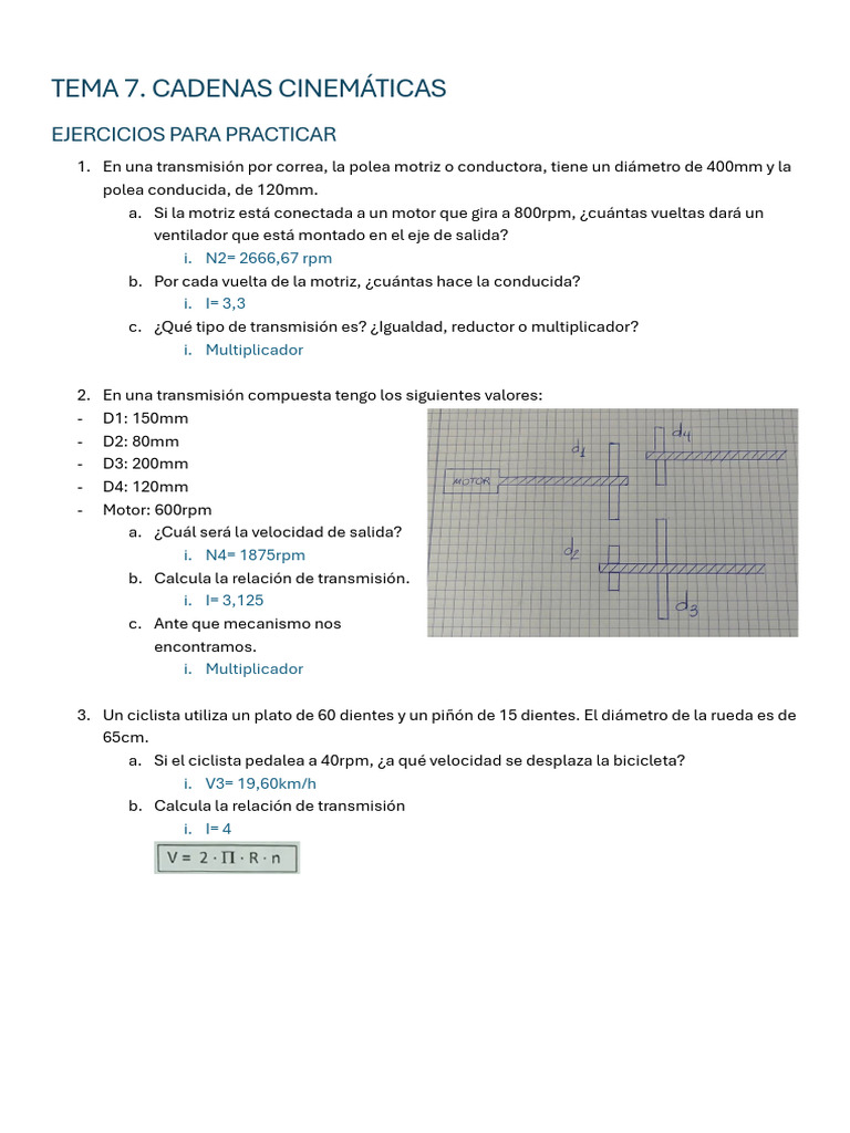 TEMA 7. Ejercicios | PDF