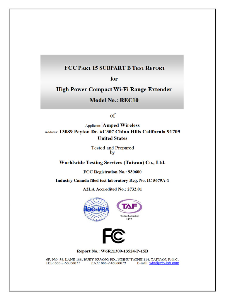 Rec10 - FCC 15b Report | PDF