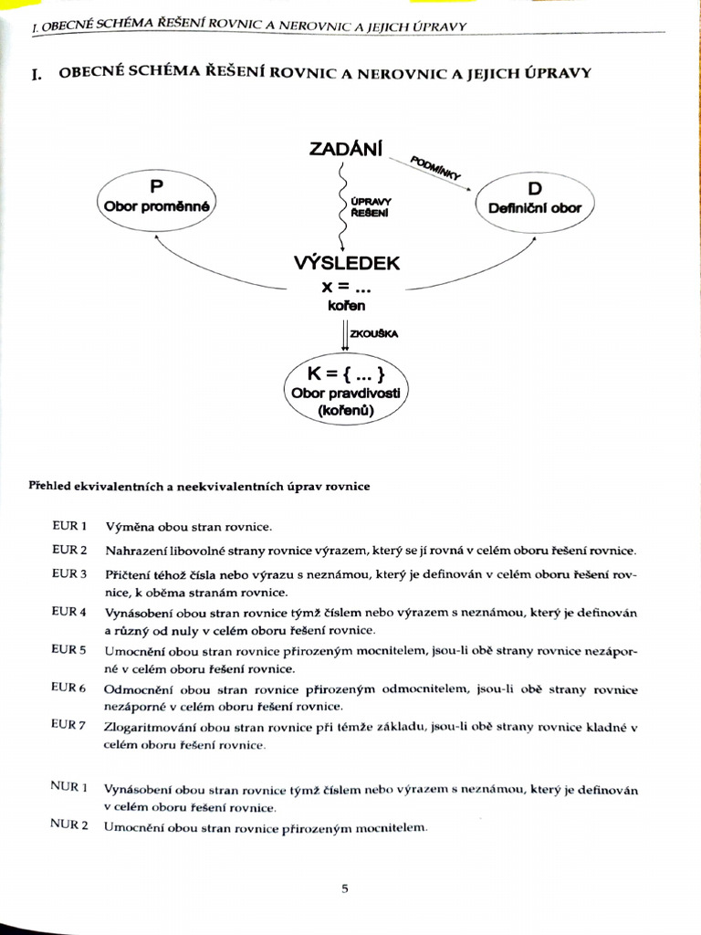 1. lineární rovnice | PDF