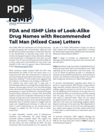 Tall Man Lettering List 2023.10 FINAL | PDF | Drugs | Clinical Medicine