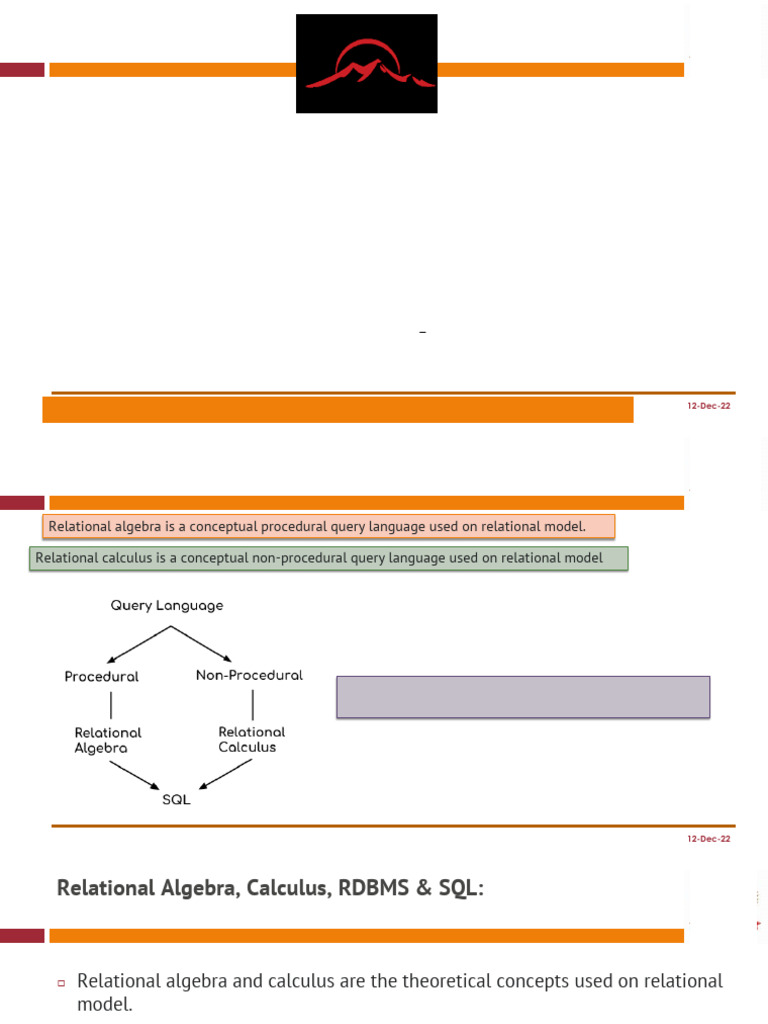 6ms1102 Ch6 Relational Algebra | PDF | Relational Model | Computer Programming