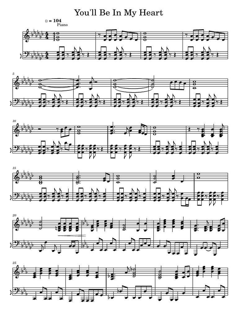 Youll Be in My Heart | PDF