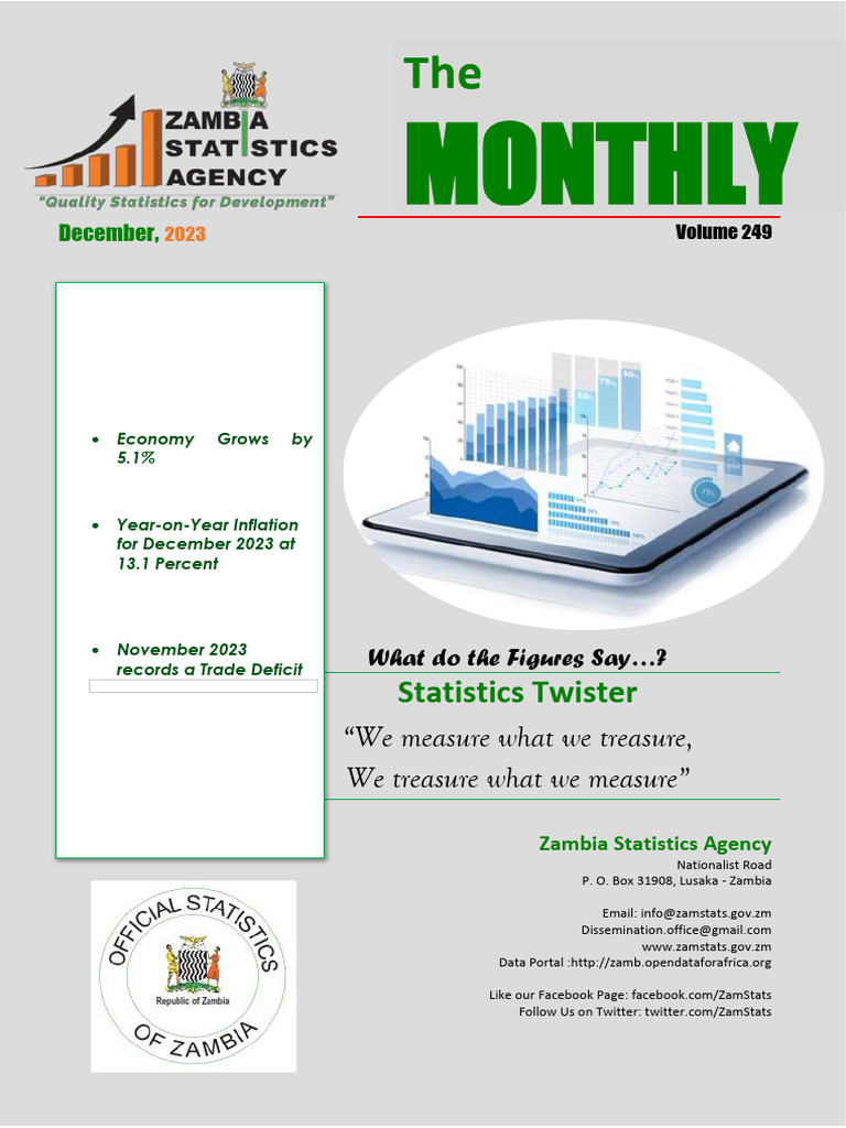 Zambia Economic Growth Report December 2023 | PDF | Gross Domestic ...