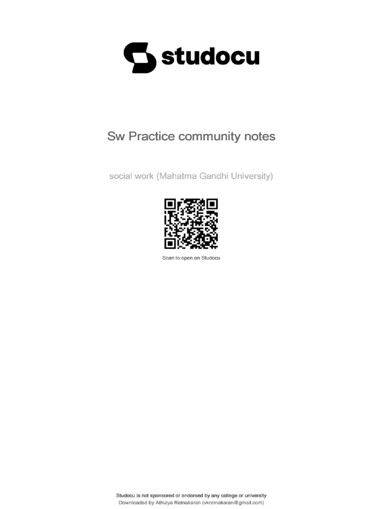 Sw Practice Community Notes 1 | PDF