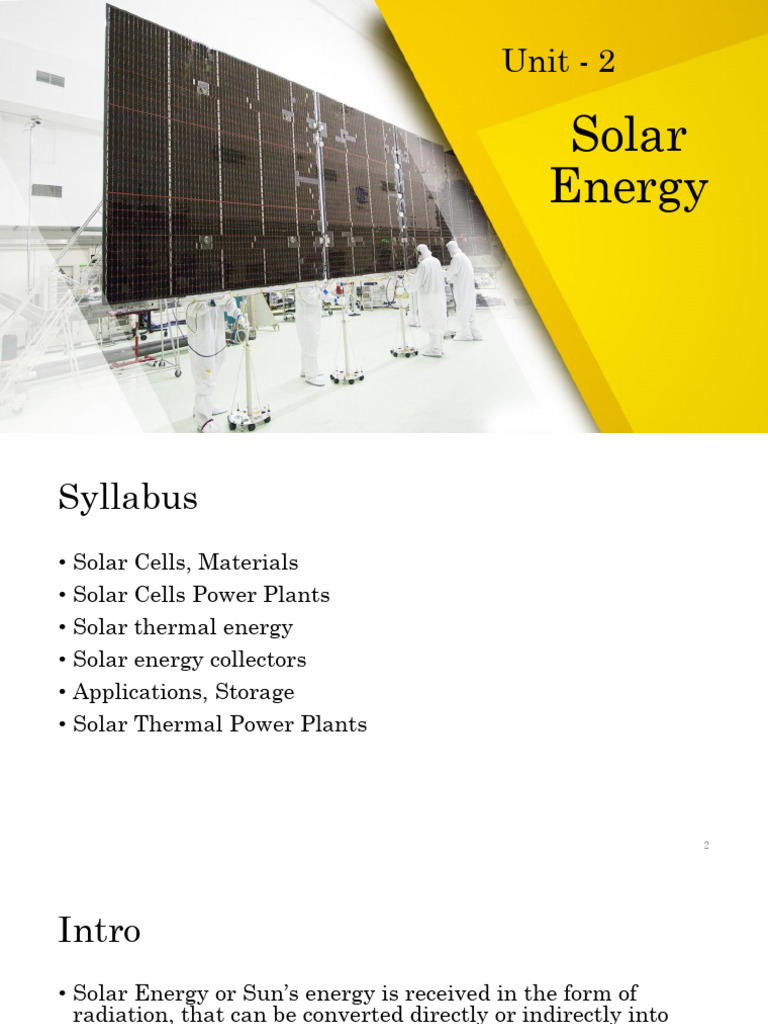 Solar Energy | PDF | Photovoltaics | Energy Storage