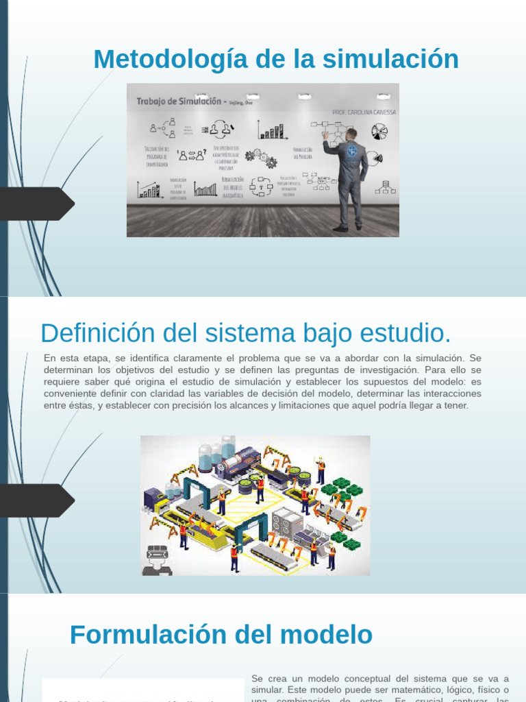 Metodología de La Simulación | PDF | Simulación | Modelo conceptual