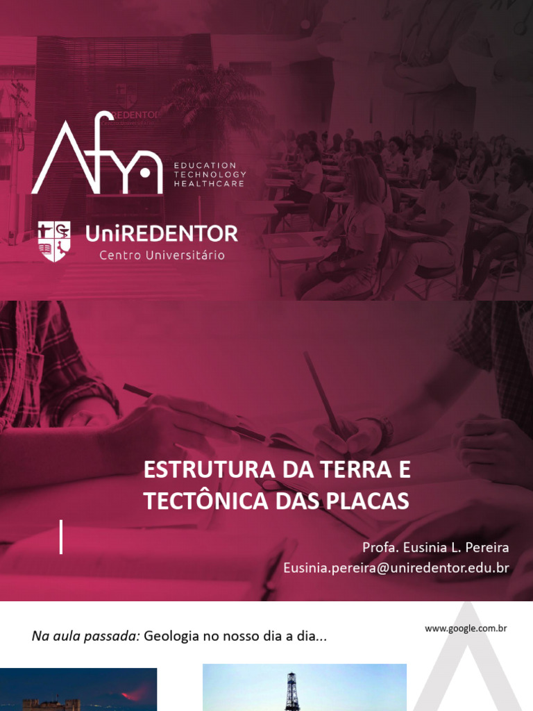 Aula+2 +Estrutura+Da+Terra+e+Tectônica+Das+Placas | PDF | Terra ...