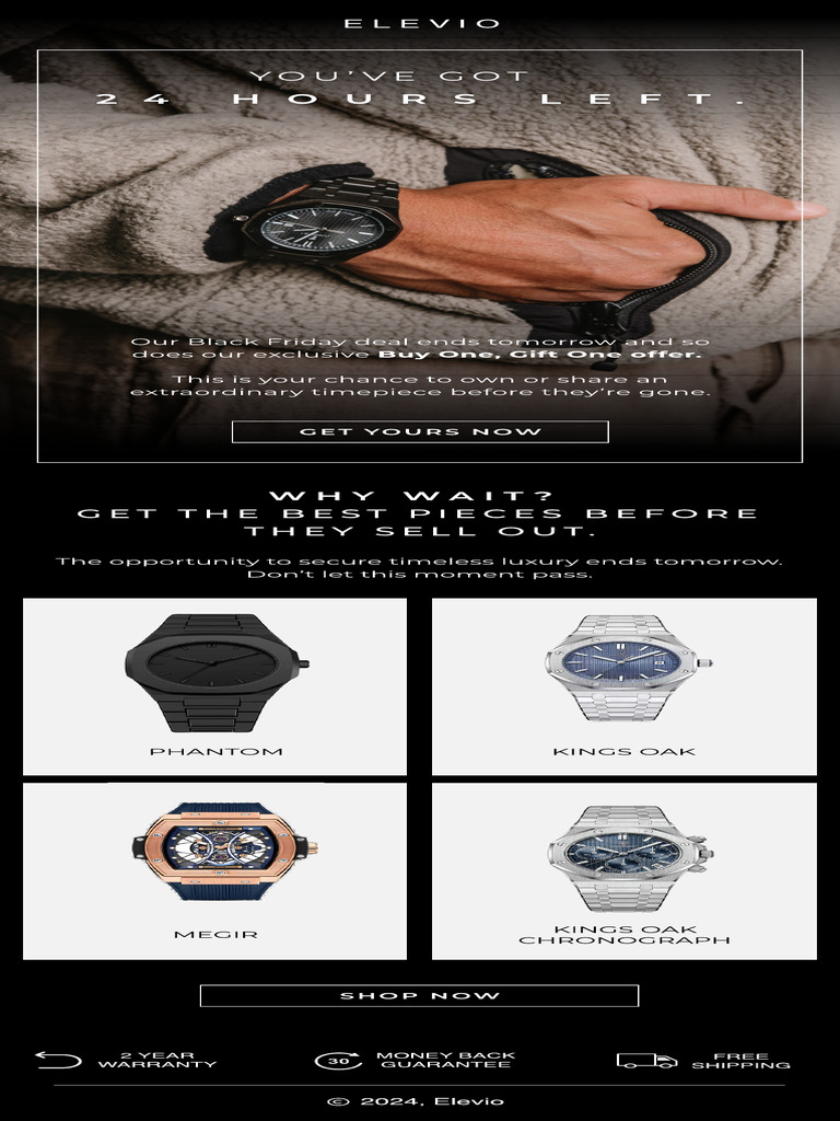 Last Chance For BFCM - Elevio - Dec 1 | PDF