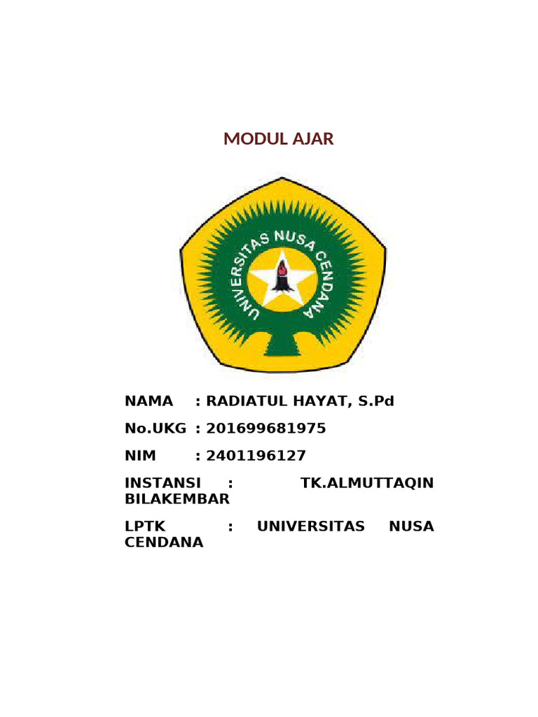 Modul Ajar TOPIK BINATANG (SAPI) (1) | PDF