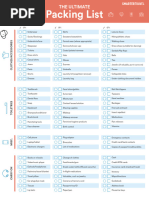 Ultimate Packing List (Original) PDF | PDF | Clothing | Fashion