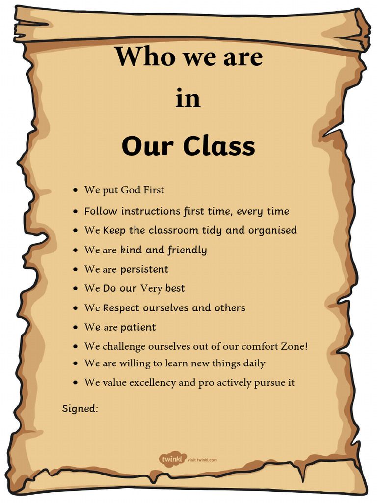 Class Scroll | PDF