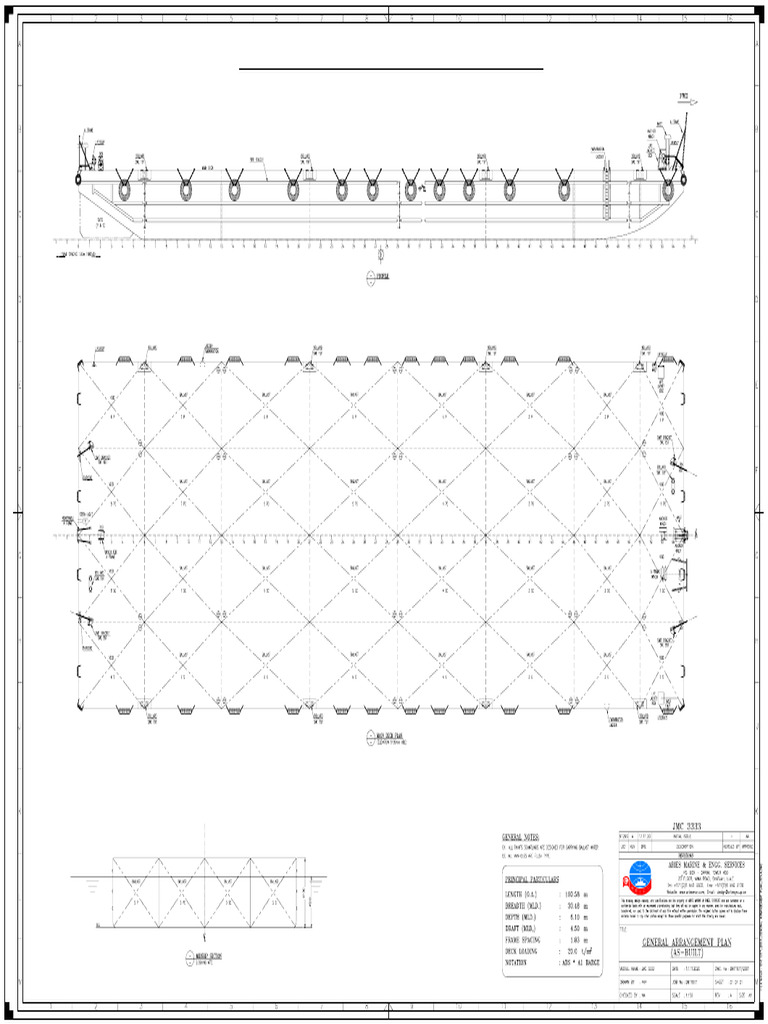 JMC 3333 - Dn11977 - 2001 - General Arrangement Plan - Rev.a2 | PDF